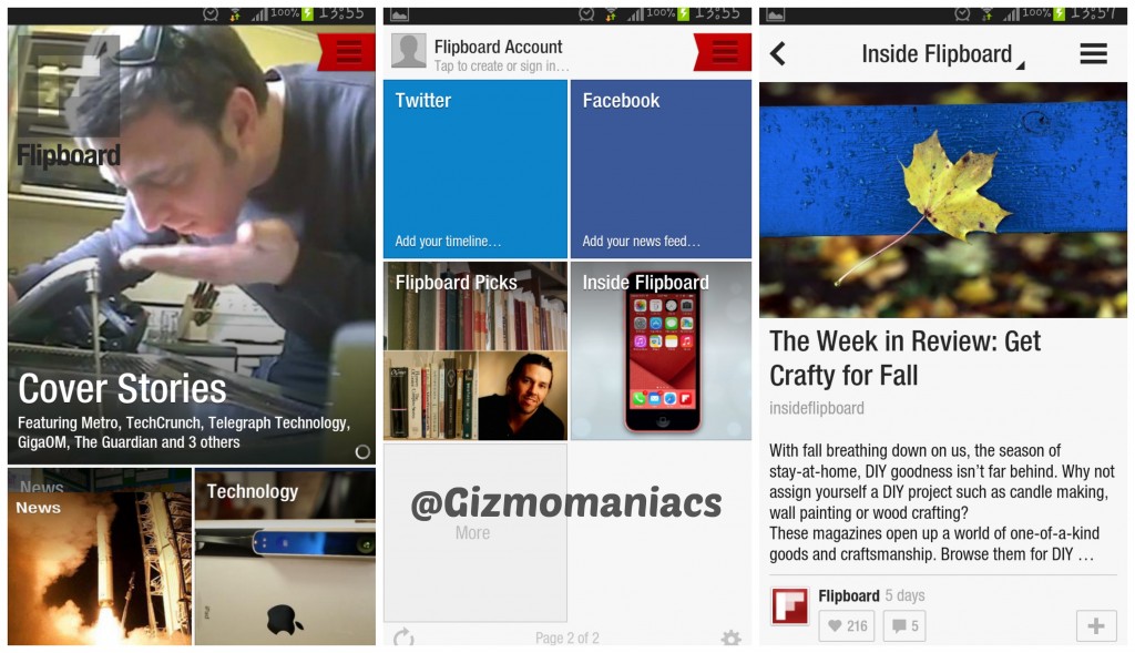Flipboard - Magazine App | GizmoManiacs