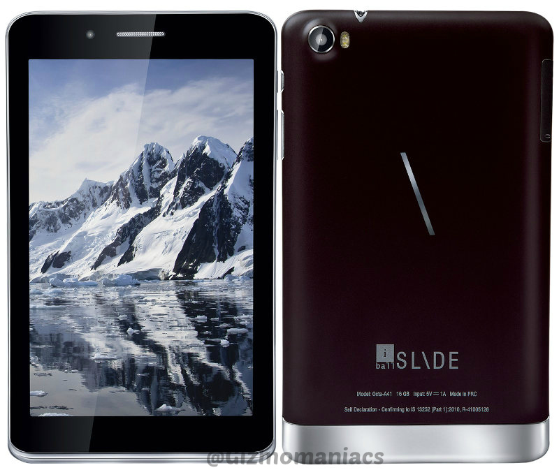 iBall Slide Octa A41 with Octa core SoC and voice calling tablet ...