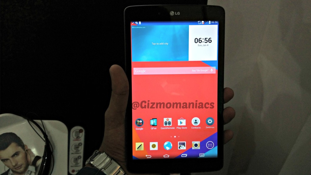 LG G Pad 8.0 goes on sale for Rs. 17,999 | GizmoManiacs